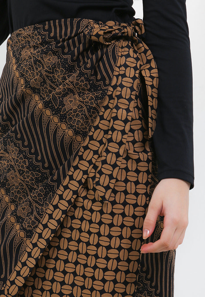 Wrap Skirt SARA Cut&Sew+Lining – Batik First